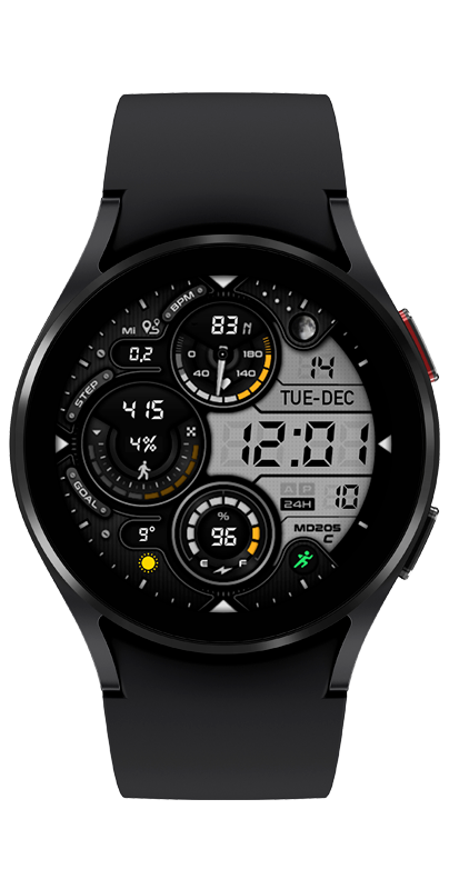 MD247 - High Readability Digital Watch Face - Matteo Dini MD Wear OS Tizen