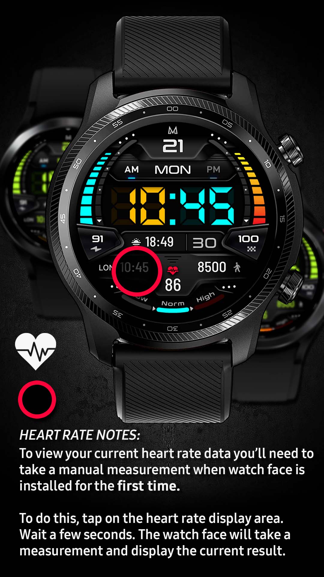MD244: Digital watch face - Matteo Dini MD Wear OS Tizen