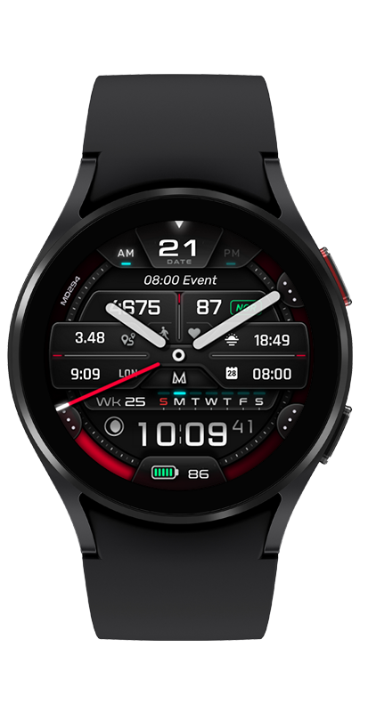 MD301: Hybrid watch face - Matteo Dini MD Wear OS Tizen