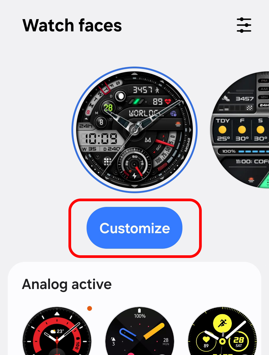 Customization - Matteo Dini MD Watch Faces Wear Os Tizen